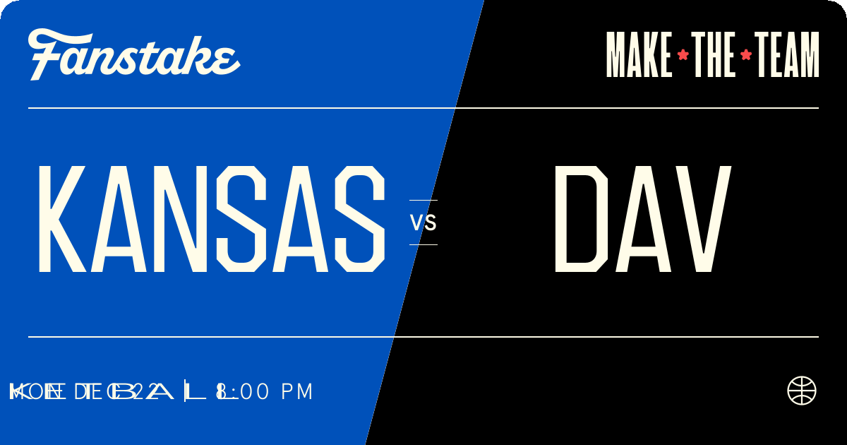 Davidson vs. Kansas - Fanstake